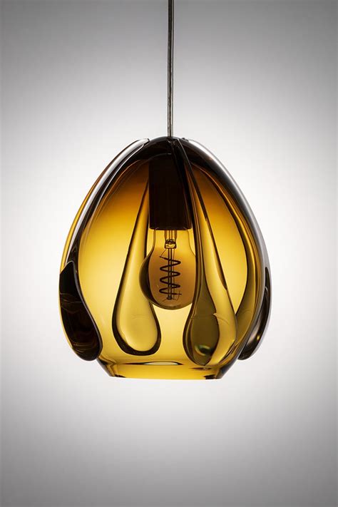 Handmade Mouthblown Glass Lamps Georgiev Zabeta Glass Light