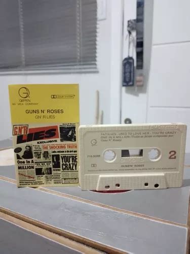 Fita K7 Guns N Roses G N Lies Nacional Usada 1989 Parcelamento Sem