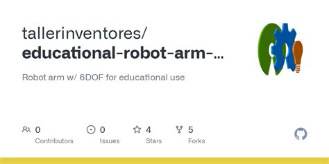 GitHub Tallerinventores Educational Robot Arm With DOF Robot Arm W DOF For Educational Use
