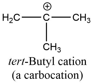 Following Is A Structural Formula Of The Tert Butyl Cation Write A