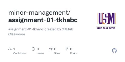 GitHub Minor Management Assignment 01 Tkhabc Assignment 01 Tkhabc Created By GitHub Classroom