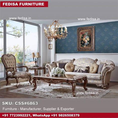 Luxury Classic Sofa Set Sofa Set Price Below 15000 Single Seat Sofa L
