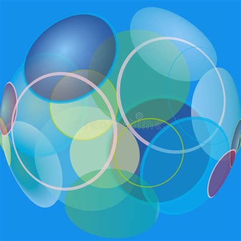 Overlapping Circles Icon Contour Of 3 Overlapping Intersecting