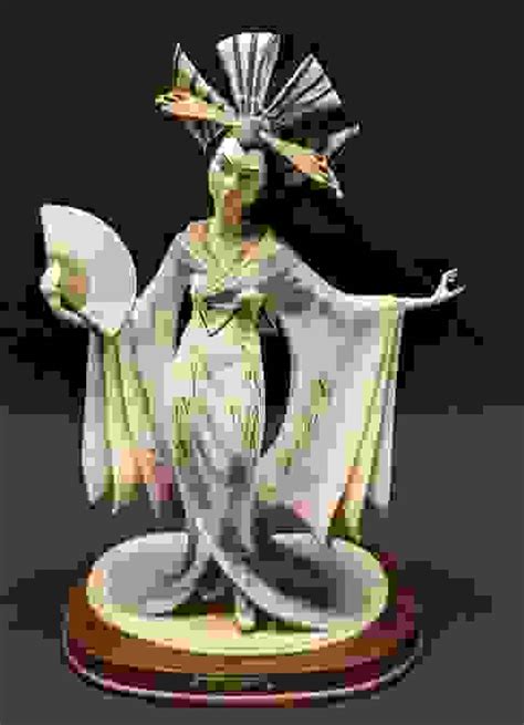 1987 Roberto Brambilla Chinese Lady W Fan Figurine Auction