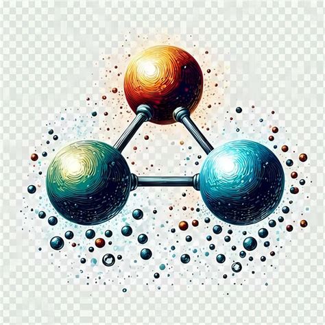 Atoms Coming Together To Form Molecules Premium Ai Generated Image