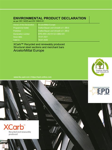 Xcarb Recycled And Renewably Produced Structural Steel Sections And