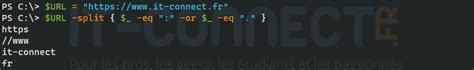 Powershell Et Split Découper Une Chaîne De Caractères It Connect
