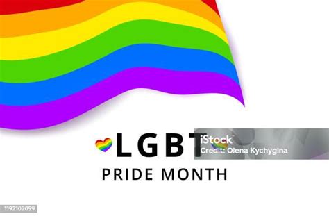 텍스트와 마음 무지개 사랑 흰색 배경에 고립 Lgbt 무지개 깃발을 흔들어 레즈비언 게이 양성애자 및 트랜스젠더의 상징 Lgbt