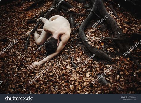 Naked Human Body Lying On Fallen Stock Photo Shutterstock