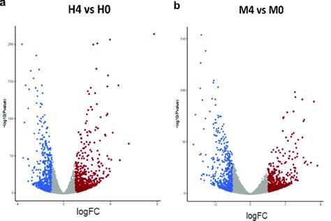 Differential Gene Expression Analyses A B Volcano Plots Were Used To