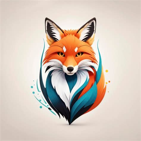 Premium Ai Image Clean And Minimal Fox Logo Illustration
