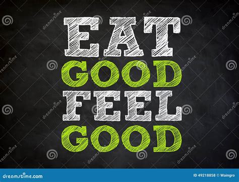 Eat Good Feel Good Lettering Phrase Vector Illustration Isolated On