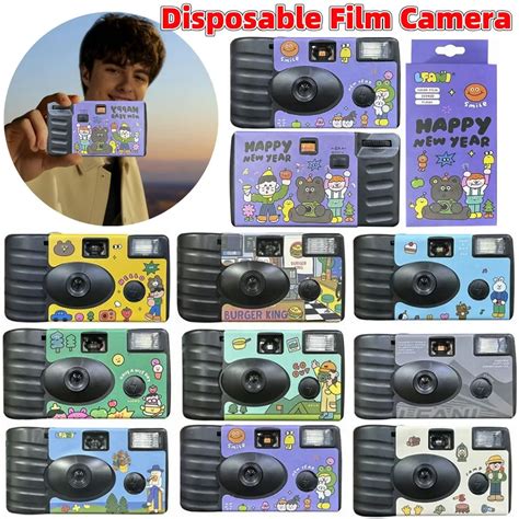 35mm Disposable Film Camera Built In Flash One Time Use Camera 27 Photo Preloaded Film User
