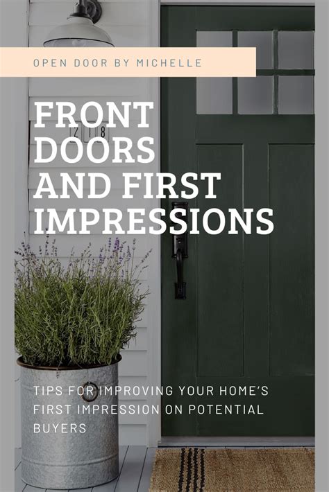 Front Doors And First Impressions Front Door Doors Freshen Up