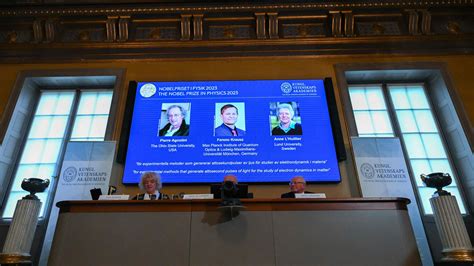 2023 Nobel Prize In Physics Winners Agostini Krausz Lhuillier