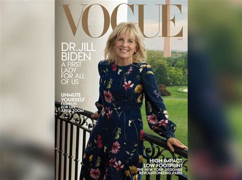 First Lady Jill Biden Graces The Cover Of Vogue After Her Melania Trump