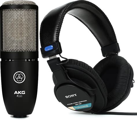 Akg P220 Large Diaphragm Condenser Microphone Bundle With Reverb