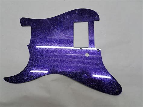 Lefty Left Handed Purple Sparkle Glitter Acrylic Strat Reverb