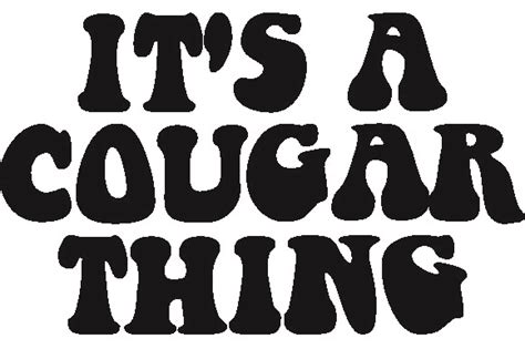 Its A Cougar Thing Svg Graphic By Teeshop · Creative Fabrica