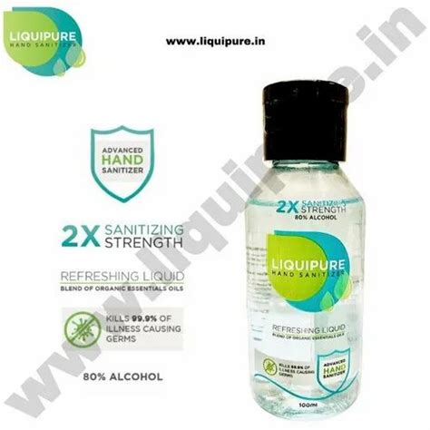 Liquipure Hand Sanitizer Flip Top Bottle 100 Ml At ₹ 33bottle In Delhi