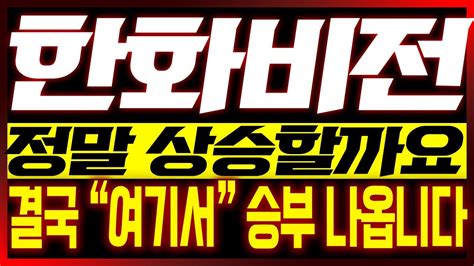 한화비전 주가전망 정말 상승 할까요 결국 여기서 승부 나옵니다 한화인더스트리얼솔루션즈 한화비전 한화인더스트리얼솔루션즈주가전망 Youtube