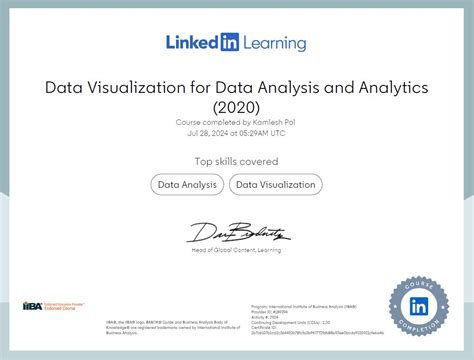 Kamlesh Pal On Linkedin The “data Visualization For Data Analysis And Analytics 2020” Course