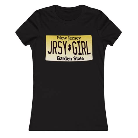 Jersey Girl License Plate Girls Shirt Shady Front