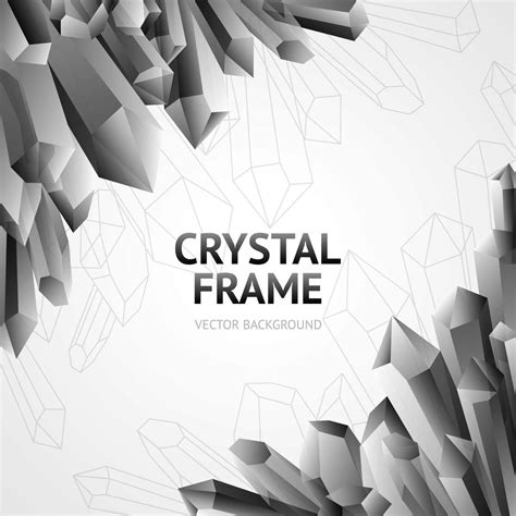Crystal Minerals Frame 465909 Vector Art At Vecteezy