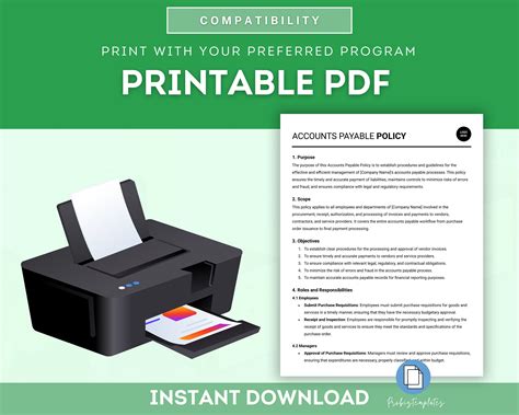 Accounts Payable Policy Template Ap Process Guidelines Company