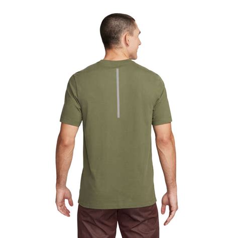 Nike Mens Dri Fit Run Division Running Tee Green S Rebel Sport