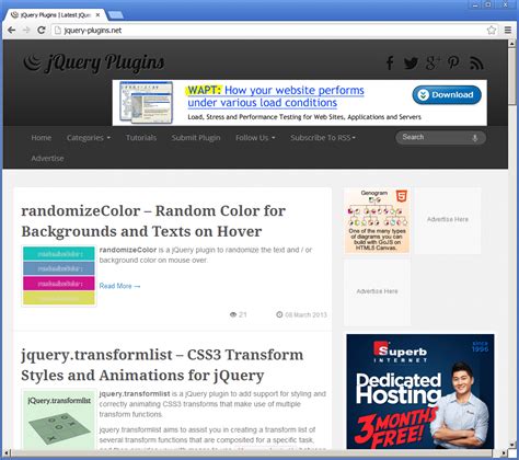 Top 10 Resources For Jquery Plugins