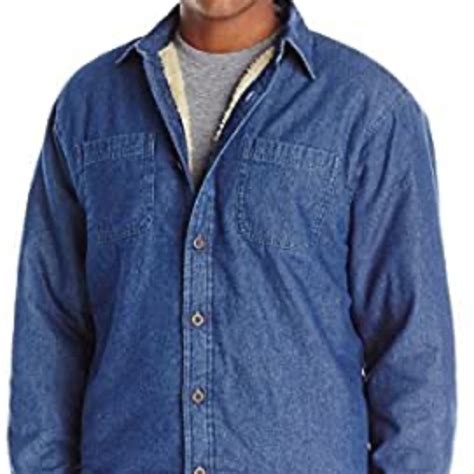 Wrangler Shirts Wrangler Authentics Mens Long Sleeve Sherpa Lined