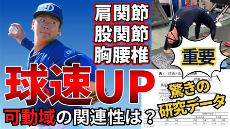 【球速up理論】関節可動域と球速の関係性は？どこの関節の可動域を出すべきなのか？データ公開！【まっつんの野球大学】 Youtube