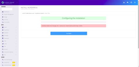 [bug] · issue 916 · usmannasir cyberpanel · github