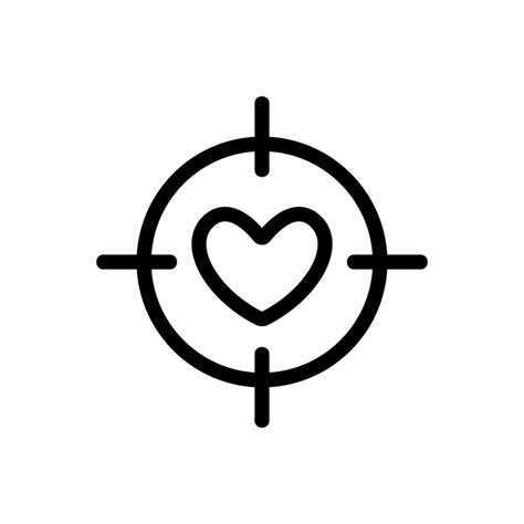 Vecteur Dicône Cible Illustration De Symbole De Contour Isolé 9866944