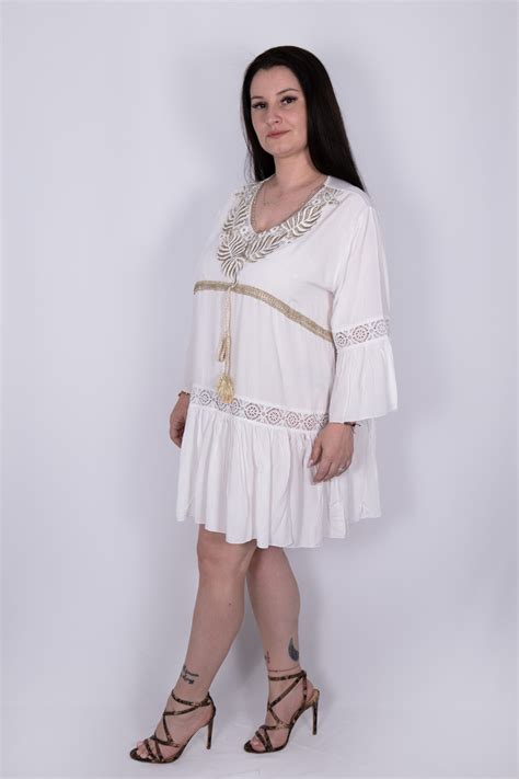 Rochie De Plaja Cu Dantela Ie Traditionala