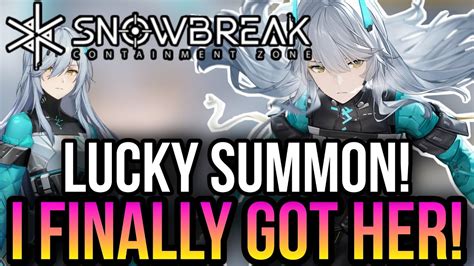 Snowbreak Containment Zone I Finally Got 5 Star Lyfe Wild Hunt My Favorite Unit Youtube