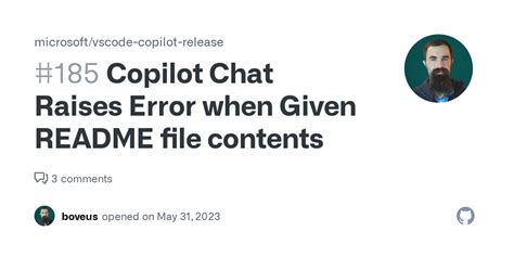 Copilot Chat Raises Error When Given Readme File Contents · Issue 185