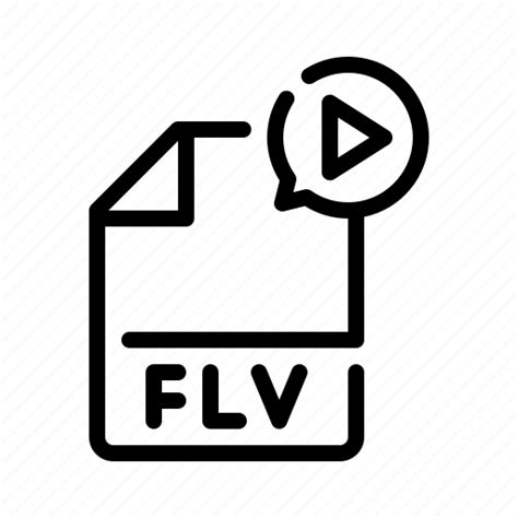 Flv File Document Format Folder Data Multimedia Icon Download