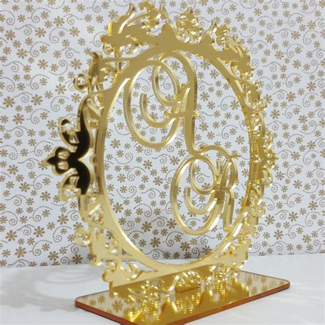Topo De Bolo Dourado Espelhado Elo Produtos Especiais