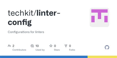 github techkit linter config configurations for linters