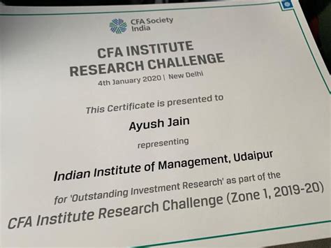 Ayush Jain On Linkedin Cfa Cfaresearchchallenge Iimu 30 Comments