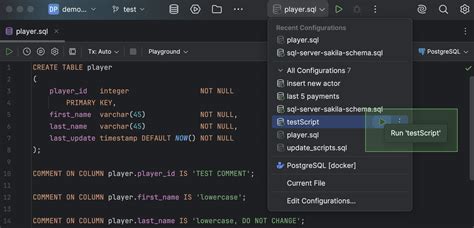 Rundebug Configurations Datagrip Documentation