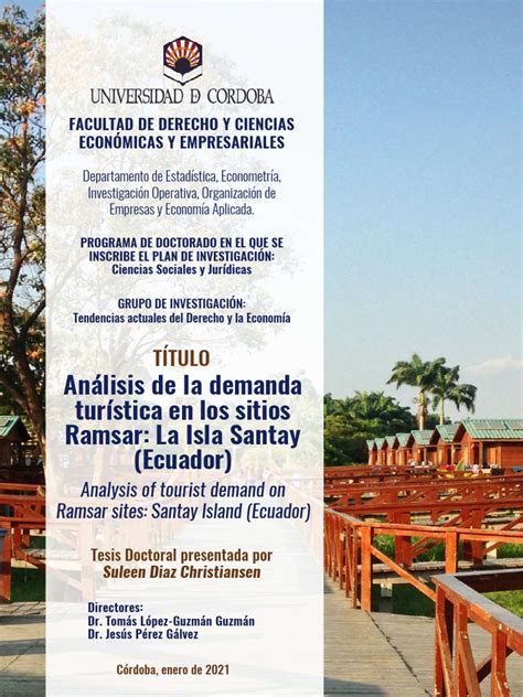 Análisis De La Demanda Turística En Los Sitios Ramsar La Isla Santay