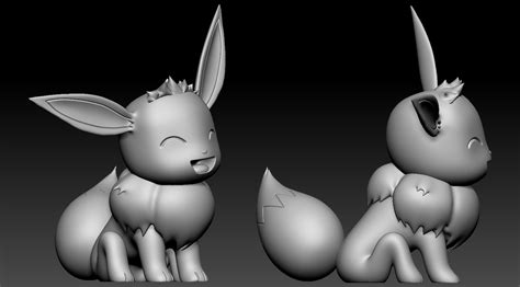 Stl File Eevee Sit・template To Download And 3d Print・cults