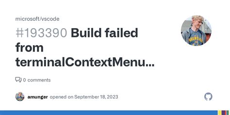 Build Failed From Terminalcontextmenu Change Issue