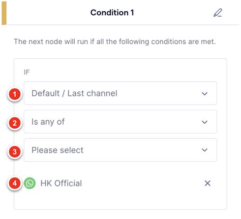 configuring condition nodes sleekflow