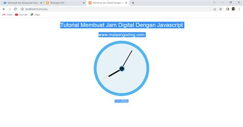 Membuat Jam Digital Mengunakan Java Scrip