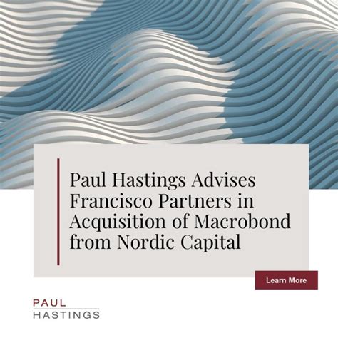 David Wang On Linkedin Paul Hastings Advises Francisco Partners In