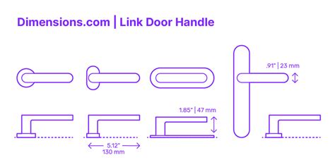 Twist Door Handle Dimensions And Drawings